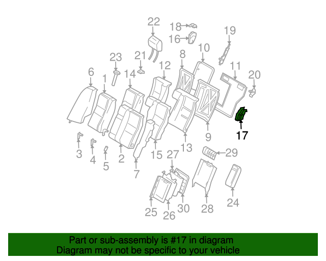 2002-2005 Mercedes-Benz Folding Seat Latch 203-920-17-72-64-9051 | MB ...