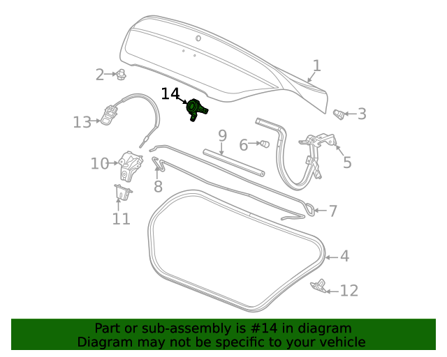 2022-2023 Cadillac CT4 Rear Camera 84920320 | GMPartsDirect.com