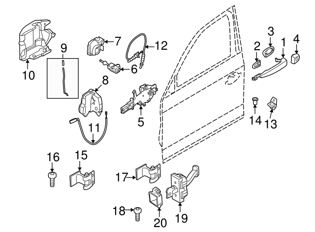 51217229458 - 2009-2023 BMW Door Lock Actuator Motor RIGHT (51-21-7-229 ...