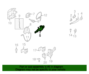 51-21-7-242-568 - Exterior Door Handle Reinforcement - 2012-2021 BMW ...