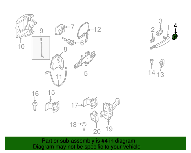 51217162437 - 2006-2021 BMW Lock Cylinder Cover (51-21-7-162-437) | BMW ...