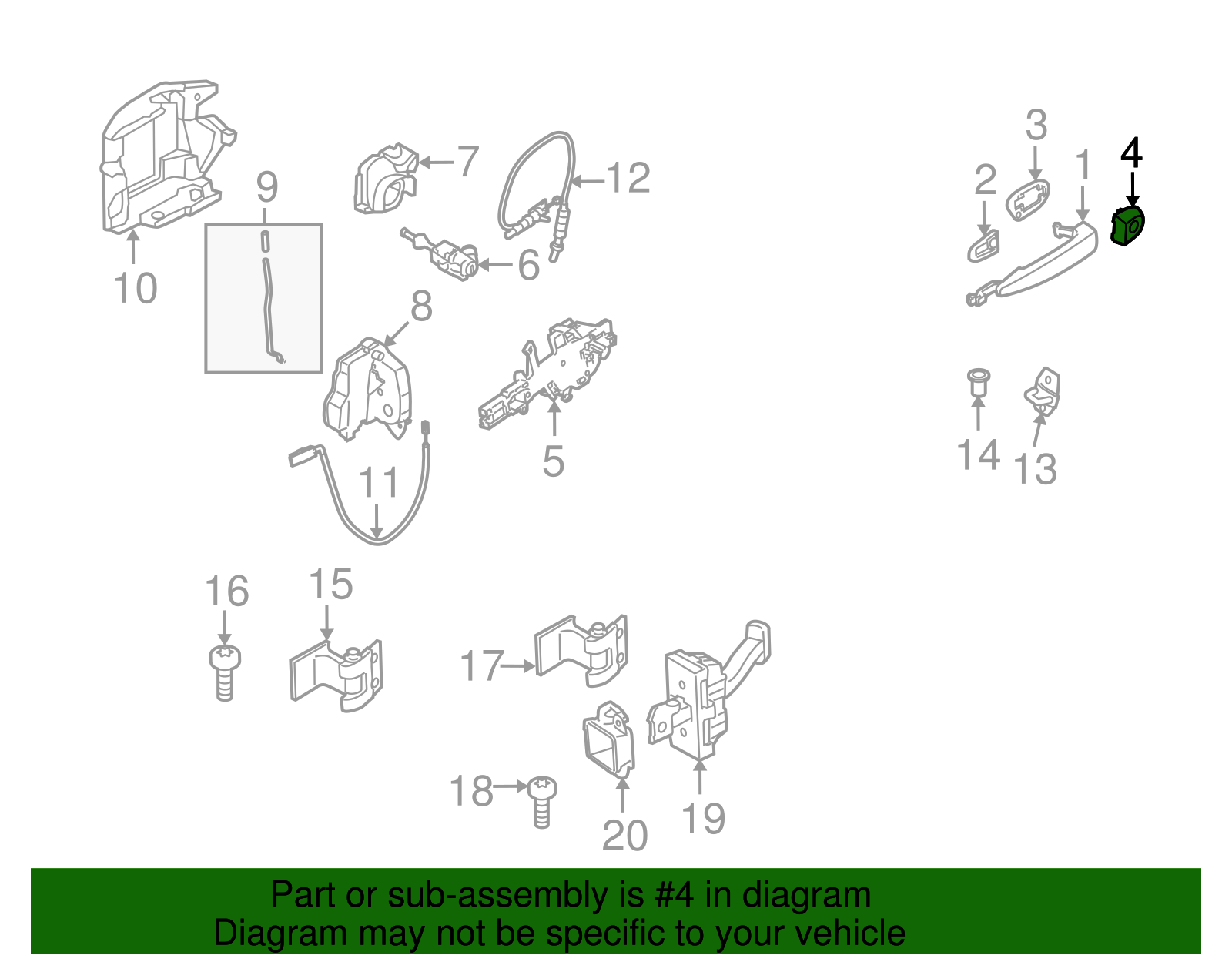 2007-2021 BMW Lock Cover 51217162439 | OEM Parts Online