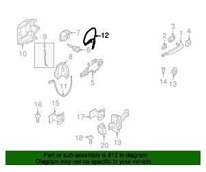 51217259828 - 2012-2019 BMW Lock Cable (51-21-7-259-828) | BMW of South ...