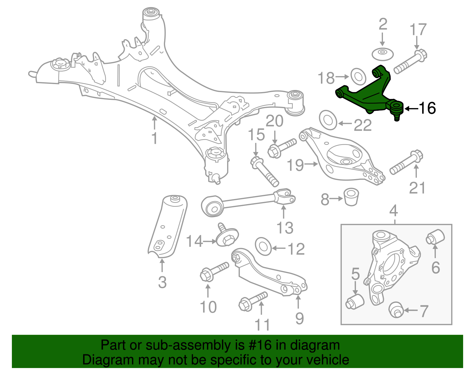 2011-2017 Nissan Quest Upper Control Arm 55501-1JA0B | OEM Parts Online
