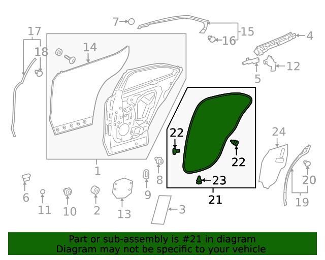 2019-2024 Lexus Door Weather-Strip 67871-76020 | OEM Parts Online