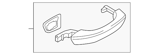 2011-2017 Volkswagen Touareg Handle, Outside 7P6-837-206-G-GRU | VW ...