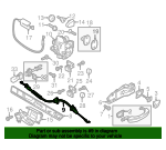 2011-2017 Volkswagen Touareg Release Cable 7P6-837-085-C | VW Direct Parts