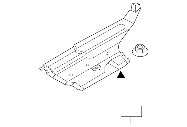 84147-4R000 - Floor Pan Heat Shield - 2011-2015 Hyundai Sonata | World ...