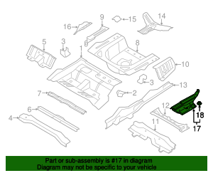 84147-4R000 - Floor Pan Heat Shield - 2011-2015 Hyundai Sonata | World ...