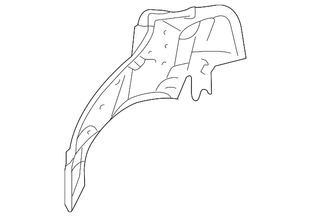 61068-0E020 - Inner Wheelhouse - 2008-2013 Toyota Highlander | OEM ...