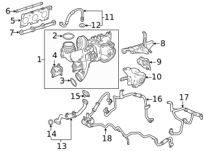 276-200-66-51 - Coolant Line Mercedes-Benz USA Parts