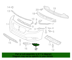 2018-2019 Subaru Legacy Fog Lamp Bezel 57731AL69A | OEM Parts Online
