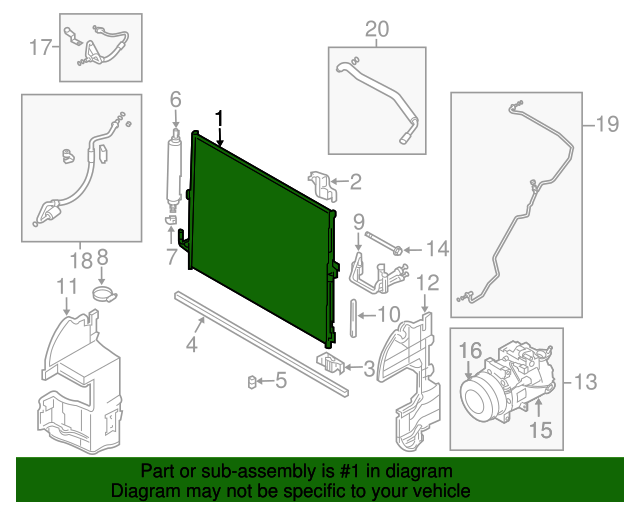 92110-1BA0A - A/C Condenser 2008-2017 Infiniti | AutoNationParts.com