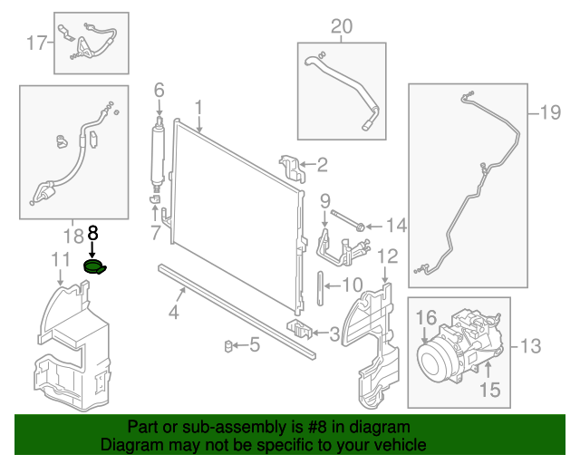 2001-2020 Infiniti Dehydrator Clamp 92135-4W000 | Infiniti of Columbus ...