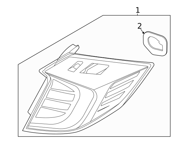 92401-L0100 - Tail Light Assembly 2020-2022 Hyundai Sonata ...
