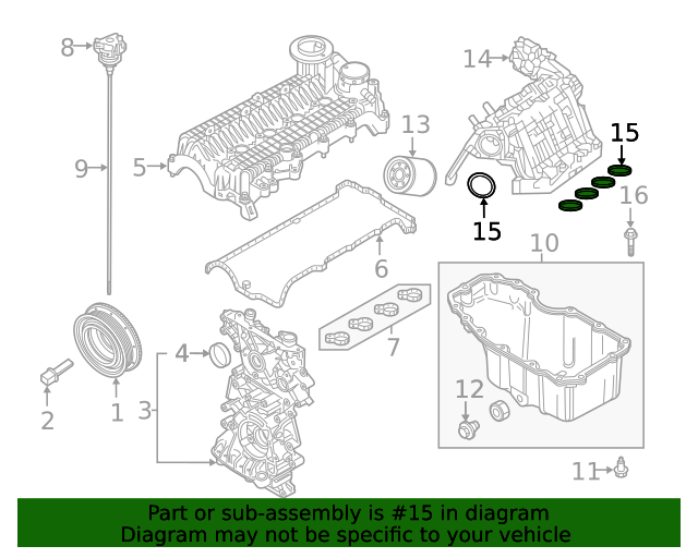 2019-2022 Mopar Manifold Gasket 68444723aa | TascaParts.com