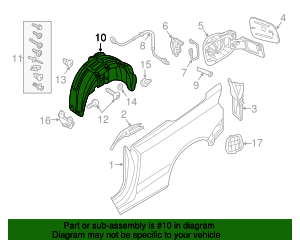 8V7-810-171 - Splash Shield 2015-2019 Audi | Audi OEM Parts