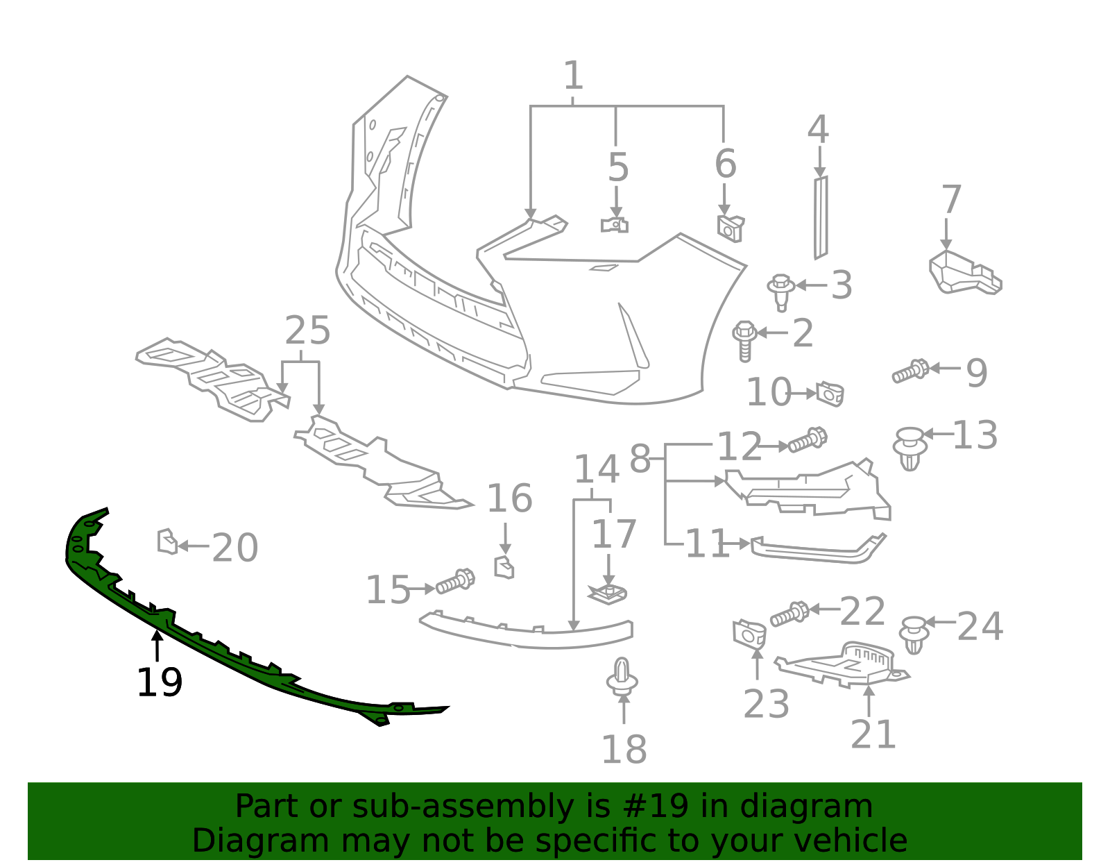 52411-48060 - Front Spoiler For 2020-2022 Lexus | Lexus OE Parts