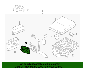 2008-2013 Mitsubishi Fusible Links / Junction Block 8571A003 ...