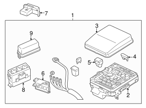 2008-2013 Mitsubishi Fusible Links / Junction Block 8571A003 ...