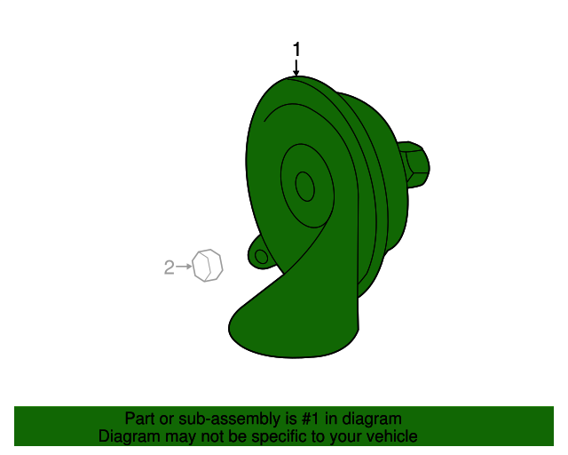 463-542-04-00 - Horn 2014-2018 Mercedes-Benz | AutoNationParts.com