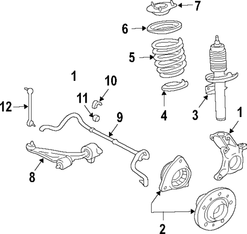 Front Suspension for 2004 Ford Freestar | Ford OEM Parts Outlet