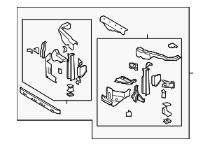 53201-60251 - Radiator Support - 2008-2015 Toyota Land Cruiser | OEM ...