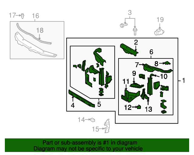 53201-60251 - Radiator Support - 2008-2015 Toyota Land Cruiser | OEM ...