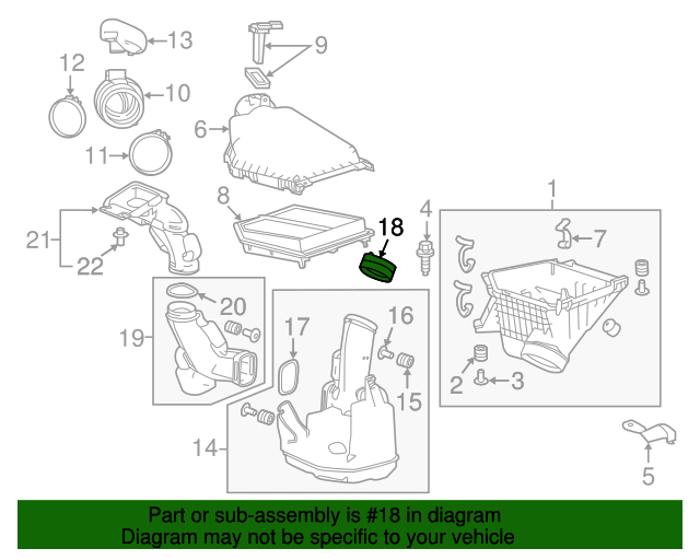 2013-2017 Honda Accord Connector Tube 17251-5A2-A00 | Honda Factory Parts