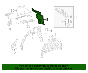 2019-2023 Toyota Extension Panel 61031-0R060 | Toyota Parts Center