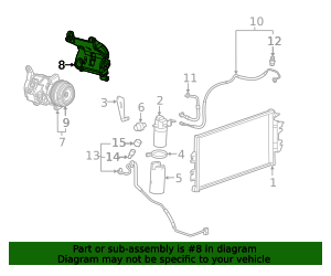 2018-2021 GM Air Conditioning Compressor Bracket 12669674 ...