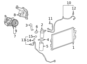 2013-2024 GM Air Conditioning Service Valve Fitting Cap 22883362 ...