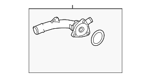 16031-31031 - Water Inlet Sub-Assembly, With Thermostat 2017-2022 ...