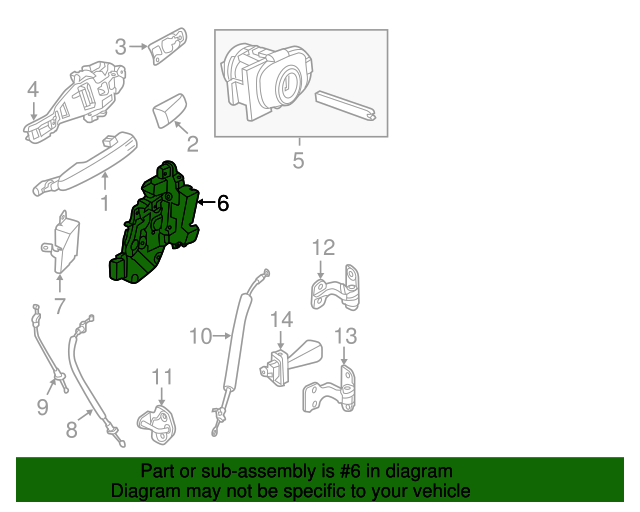 Genuine OEM Door Lock Actuator Motor Part# LR091524 Fits 2006-2019 Land ...