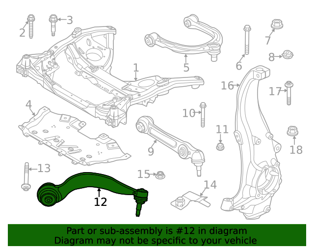 Genuine BMW 31-10-6-886-910 | Lateral Arm | FREE Shipping on Most ...
