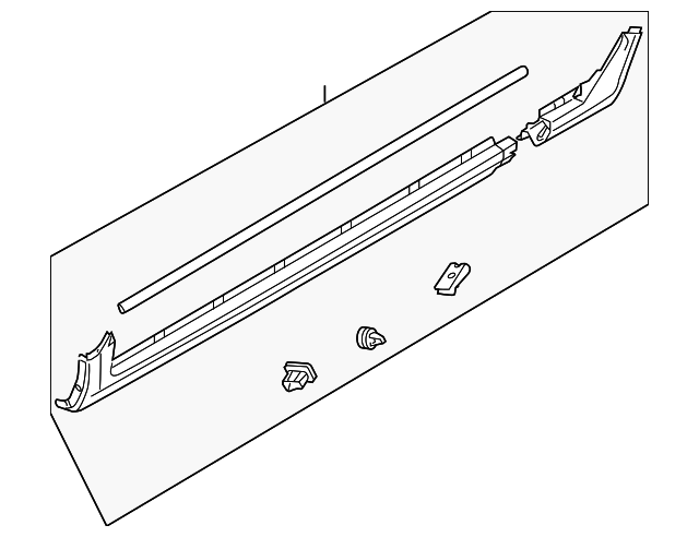 2008-2016 Volvo XC70 Rocker Molding - Passenger Side (RH) 31265316 ...