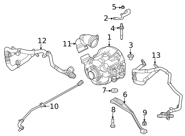 2021 Land Rover Range Rover Velar Water Feed Tube LR141021 ...