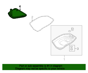 2008-2012 Audi Transmission Filter 0B6-325-429 | Genuine Audi Parts
