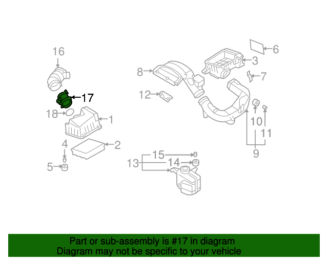 2006-2017 Hyundai Mass Air Flow Sensor 28164-25000 | OEM Parts Online