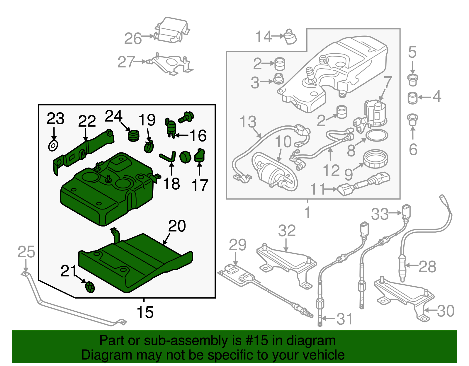 2009-2015 Audi Q7 Fuel Tank 4L0-131-877-E | OEM Parts Online