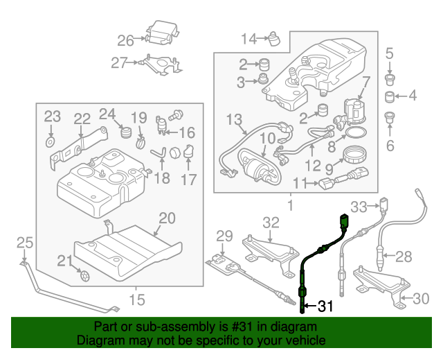 4L0-906-261-E - Nox Sensor 2013-2015 Audi Q7 | Audi OEM Parts
