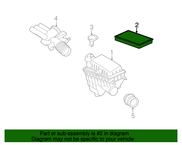 PHE500021 - Air Filter 2006-2009 Land Rover Range Rover ...