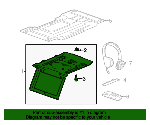 2015-2016 GM Roof Console 84539502 | GM Parts Center