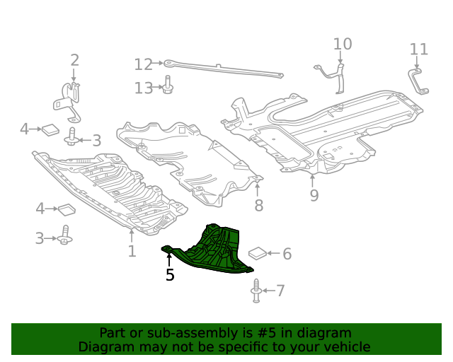 213-520-11-00-64 - Corner Shield 2017-2023 Mercedes-Benz | Mercedes ...