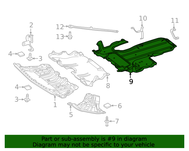 213-524-58-00 - Rear Shield 2017-2023 Mercedes-Benz | Mercedes-Benz USA ...