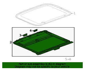 2017-2021 GM Shale Sunroof Sunshade 84667294 | GM Parts Center