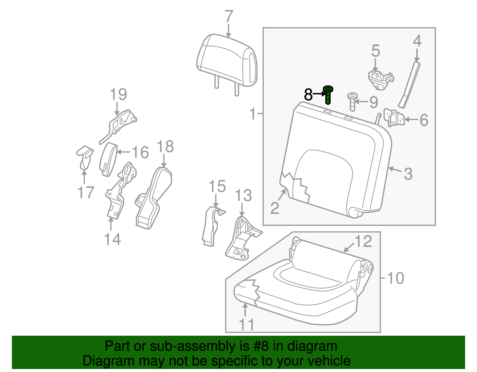 2005-2021 Nissan Frontier Headrest Guide 87603-ZZ00D | Ziegler Nissan ...