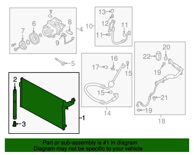 2014-2019 Hyundai A/C Condenser 97606-D2300 | OEM Parts Online