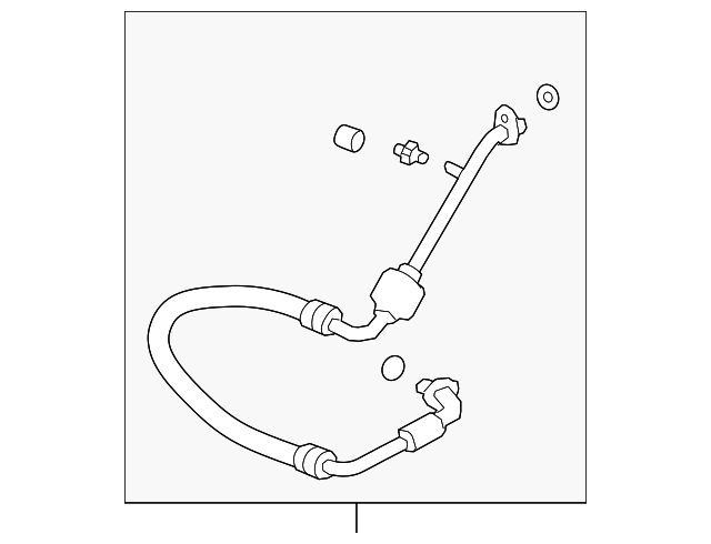 Genuine Liquid & Suction Hose Assembly for 2017-2019 Genesis G90 | Part ...