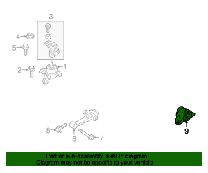 21830-3R610 - Automatic Transmission Mount 2015-2017 Hyundai Azera ...